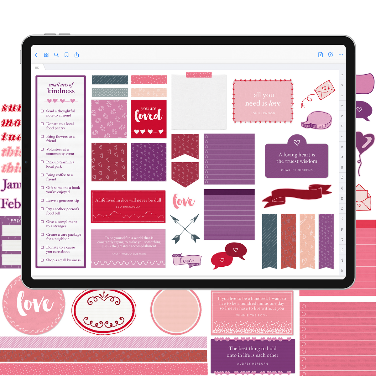 Love Sticker Set – Laurel Studio