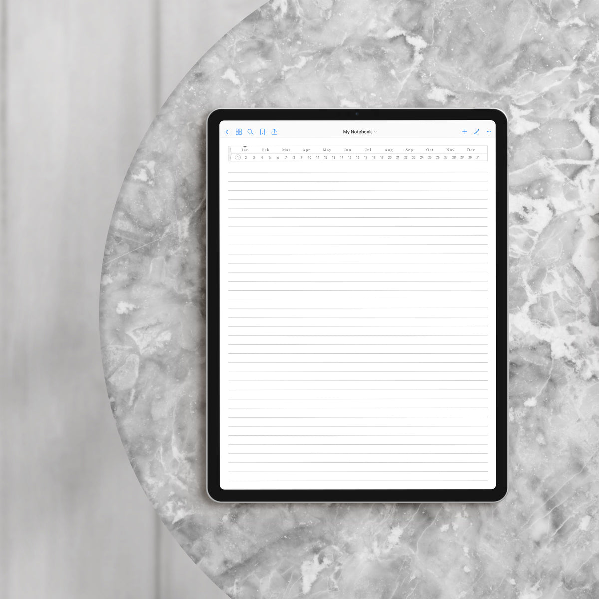 Lined Daily Dated Journal – Laurel Studio